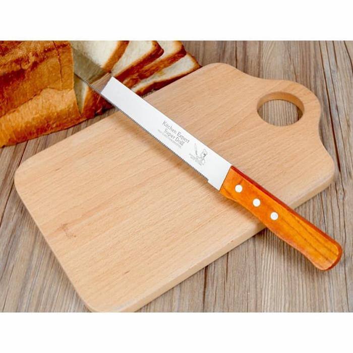 Jual Bread Knife Pisau Roti Gerigi Halus 30 Cm Gagang Kayu Di Seller ...
