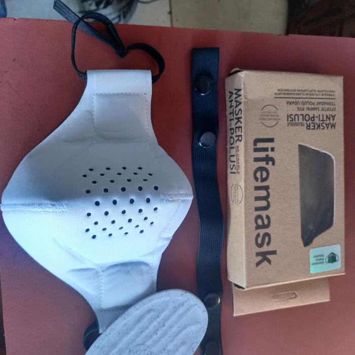 Jual MASKER LIFE MASK PUTIH-ABU V3 PREMIUM - Kab. Bogor - Toserba ...