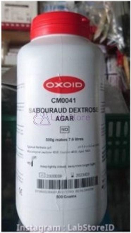 Jual Sabouraud Dextrose Agar (SDA) 500 GR | Oxoid CM0041B CM-0041B ...