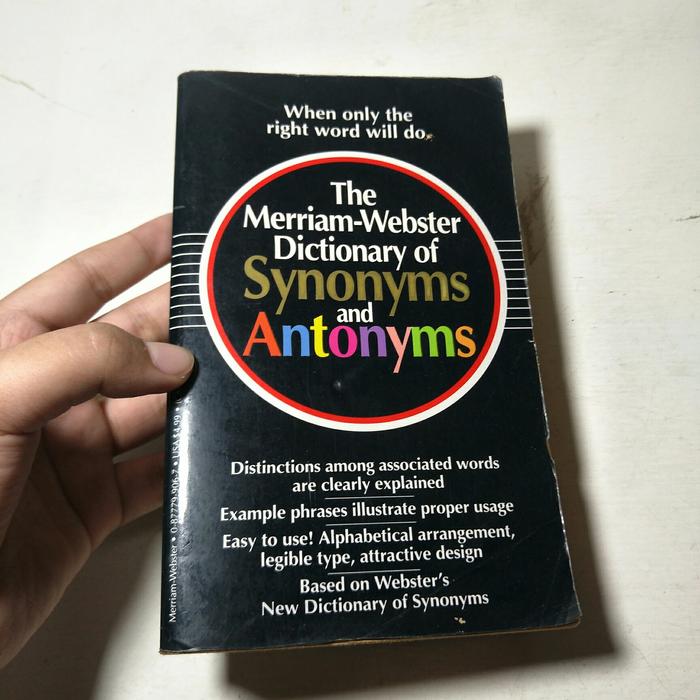 Jual BUKU THE MERRIAM-WEBSTER DICTIONARY OF SYNONYMS AND ANTONYMS ...