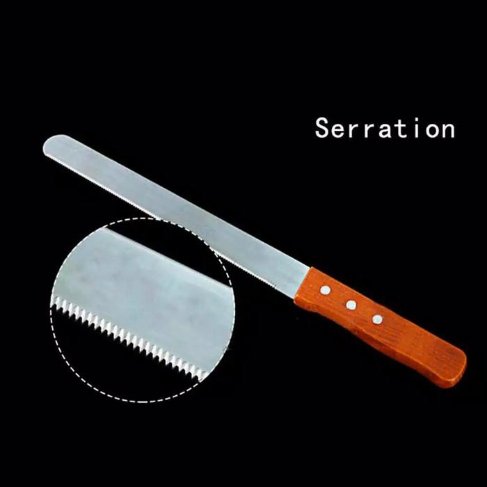 Jual Bread Knife Pisau Roti Gerigi Halus 30 Cm Gagang Kayu Di Seller ...