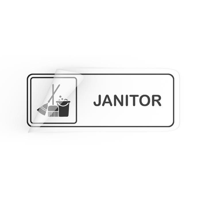 Jual stiker janitor - penanda janitor room - stiker pintu - janitor ...