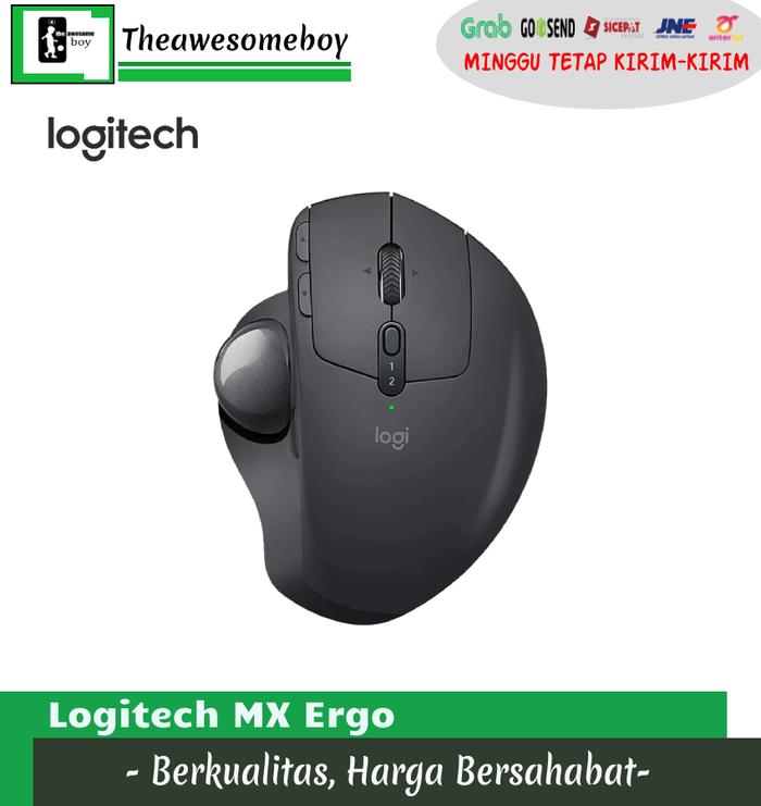 Jual Logitech MX Ergo S Mouse Wireless Bluetooth Trackball Mouse - MX ...