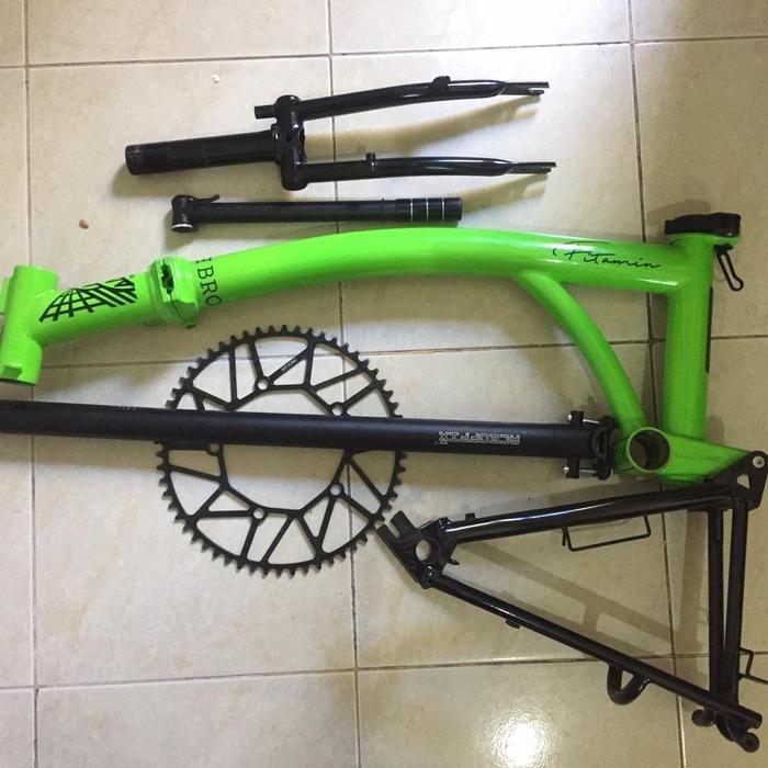Jual Pikes Gen2 Lime Green Frame Set - Not Brompton 3sixty - Rare Item ...