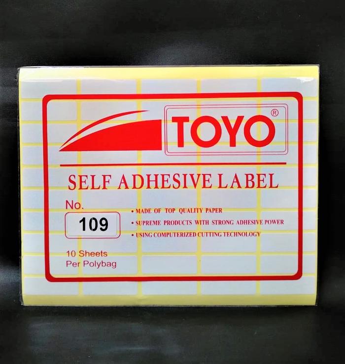 Jual LABEL NAMA STIKER 109 ( 13 X 38 MM ) ISI 10 LEMBAR NAME LABEL ...