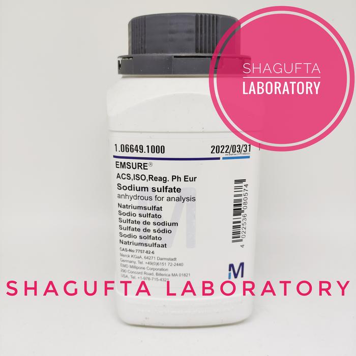 Jual Sodium Sulfate Merck Pro Analis 1000gram / Natrium Sulfat / Na2SO4 ...