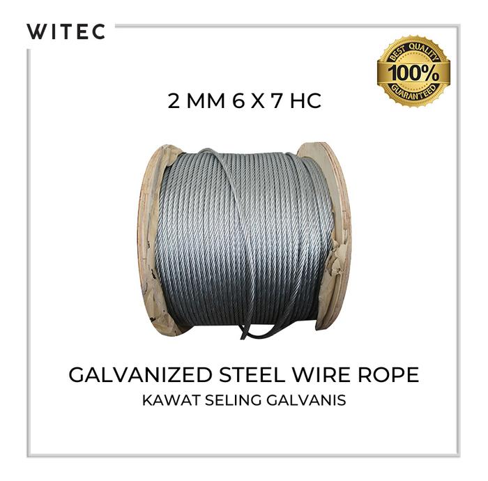 Jual Wire Rope Galvanized / Kawat Seling Baja Galvanis 2 mm 6 x 7 HC - Kab. Tangerang - WITEC ...