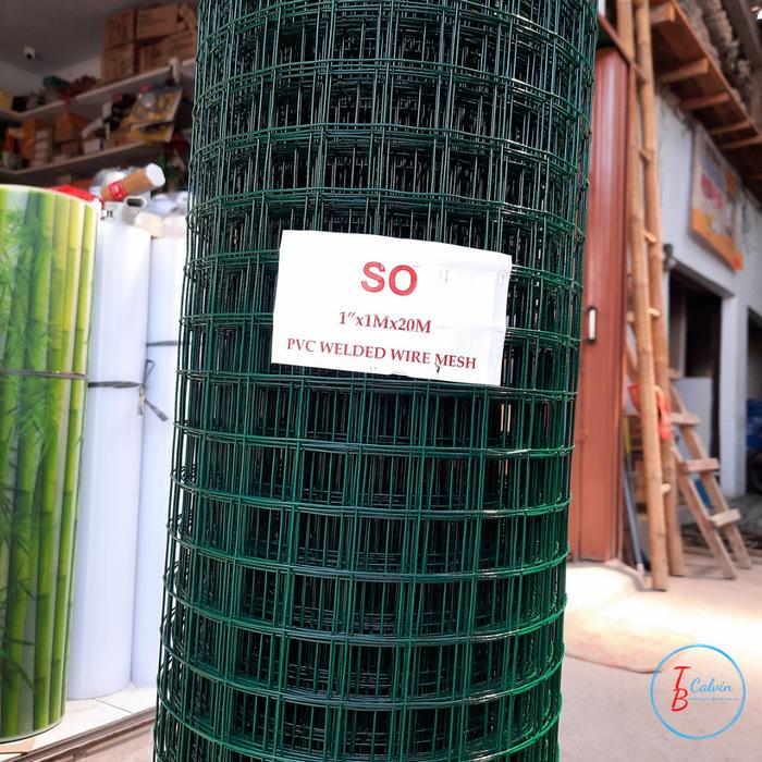 Jual Kawat Loket PVC / Kawat Ayakan / Kawat Ram Hijau 1 inch tinggi 1m ...