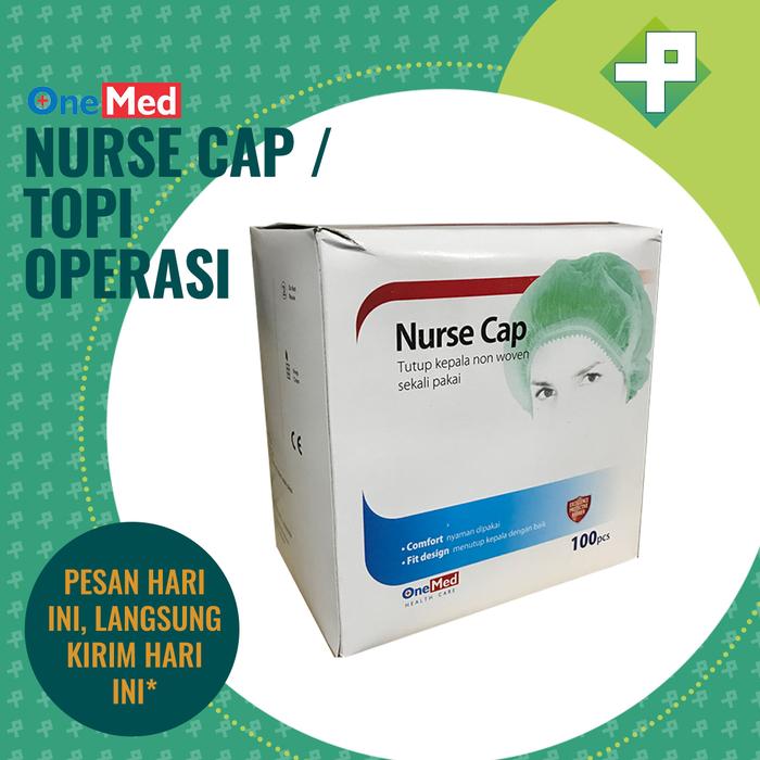 Jual Nurse Cap Onemed / Hairnet / Penutup Kepala / Mob Cap 100s Di ...