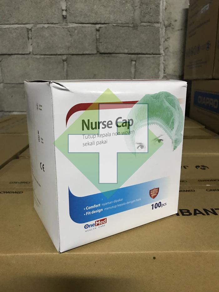 Jual Nurse Cap Onemed / Hairnet / Penutup Kepala / Mob Cap 100s Di ...