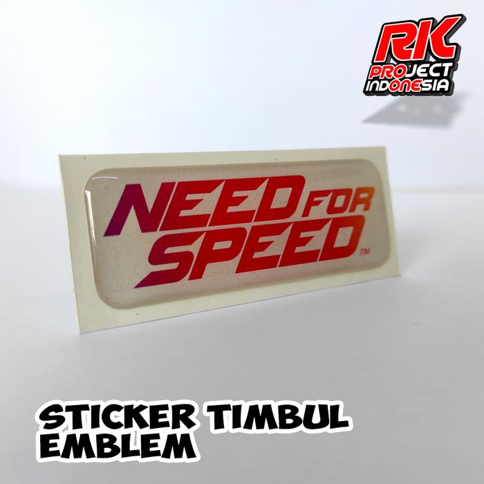 Jual NEED FOR SPEED Sticker Timbul Emblem Resin Lentur - Kab. Bandung ...