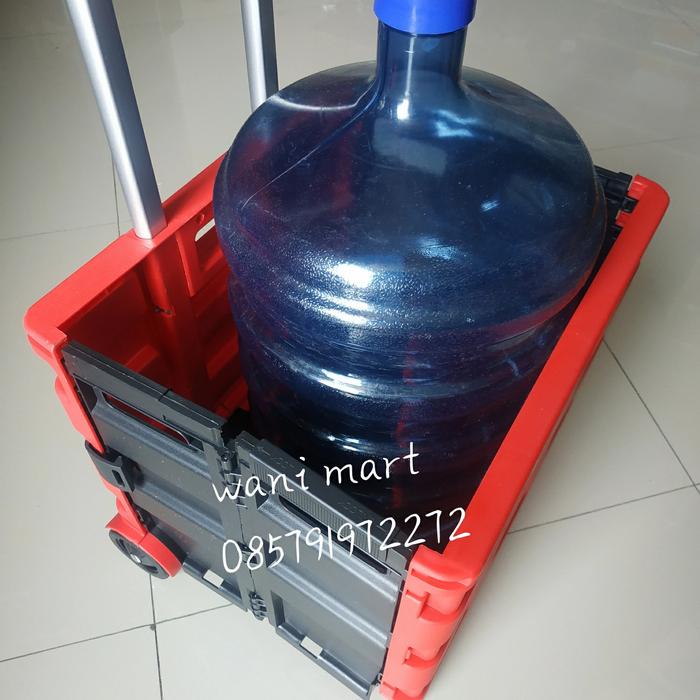 Jual troli aqua galon , troli serbaguna , foldable troly cart 25 kg ...