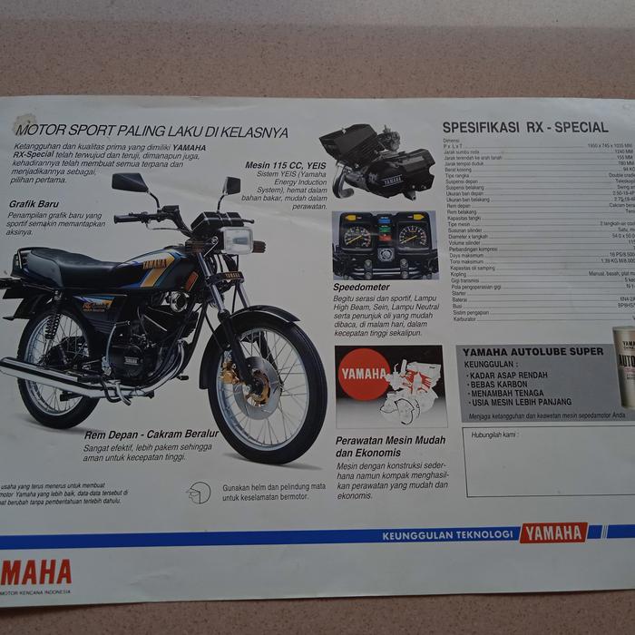 Jual Brosur Yamaha Rxs Rx Special Brosur Yamaha Rx-s Rxspecial Di ...