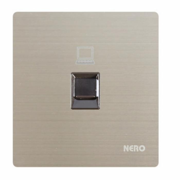 Jual NERO WIRING DEVICE V8PCA 1 Gang Data Outlet CAT6 with Shutter ...