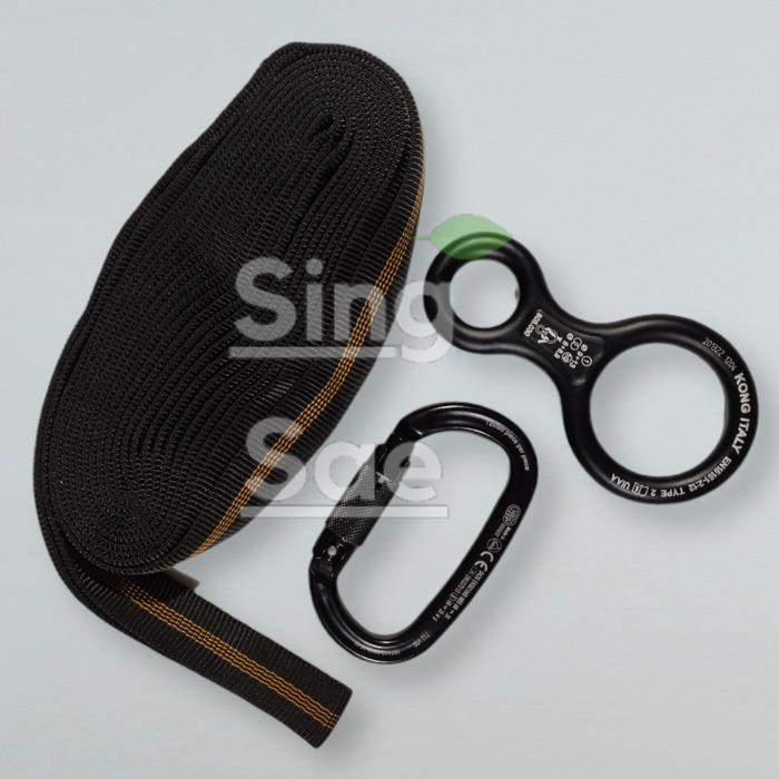 Jual Webbing Carabiner Delta Screw Figure 8 JATAH TNI/CLIMBING/ALAT ...