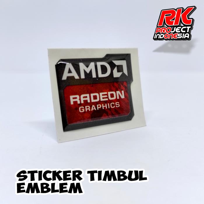 Jual AMD RADEON Sticker Timbul Emblem Resin Lentur - Kab. Bandung - RK ...
