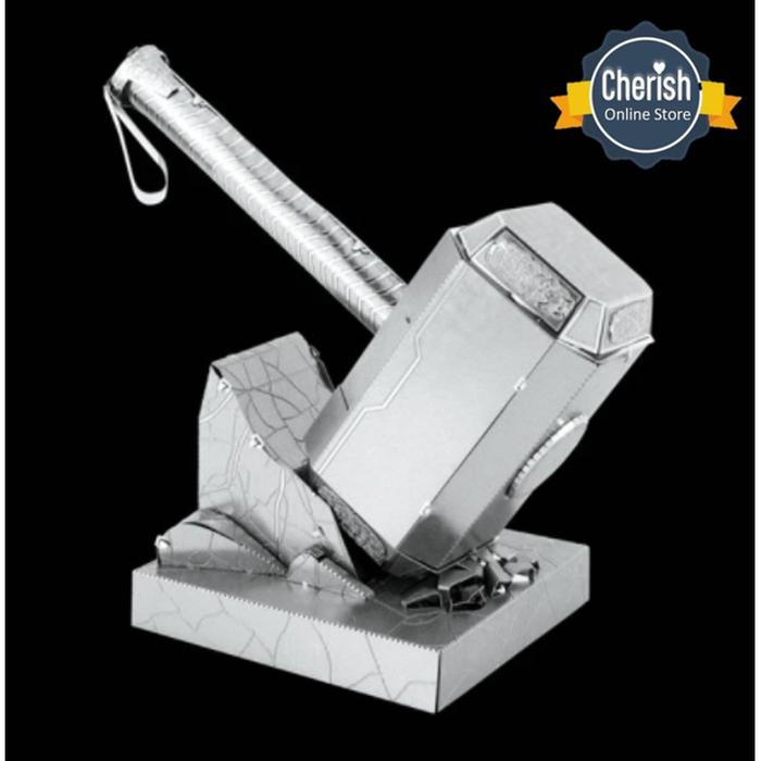 Jual Metal 3d Puzzle Thor Hammer Mjolnir | Replika Palu Thor Mb-161 Di ...