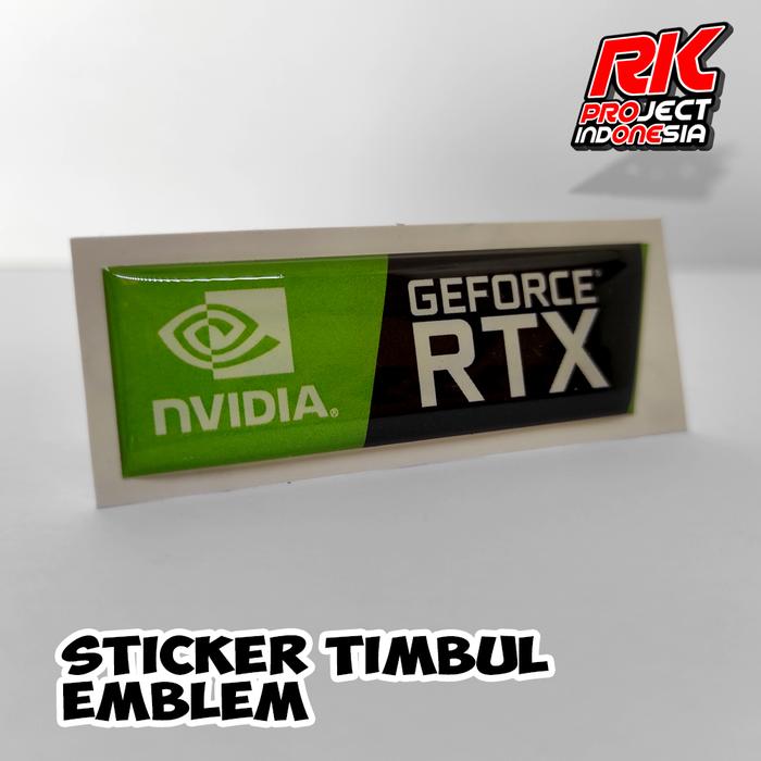 Jual NVIDIA RTX Sticker Timbul Emblem Resin Lentur - Kab. Bandung - RK ...