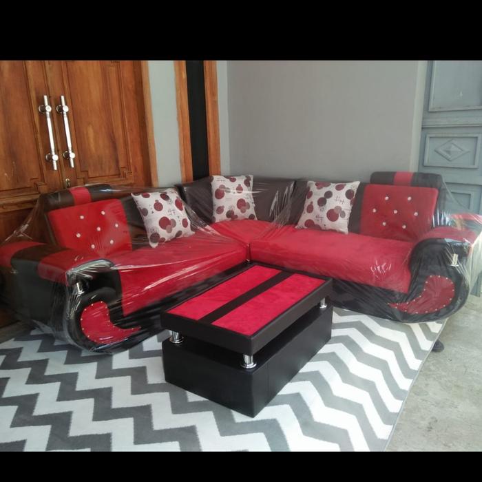 Jual sofa L sudut 22sudut stainless ready sofa tamu kursi tamu sofa murah - Kab. Tegal ...