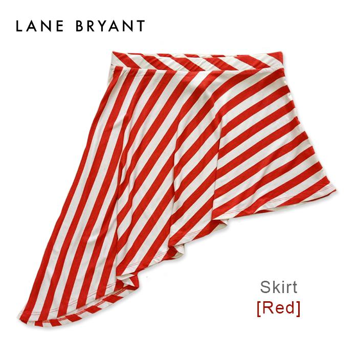 Jual Rok fashion anak perempuan ABG Lane Bryant diagonal stripes - Red ...