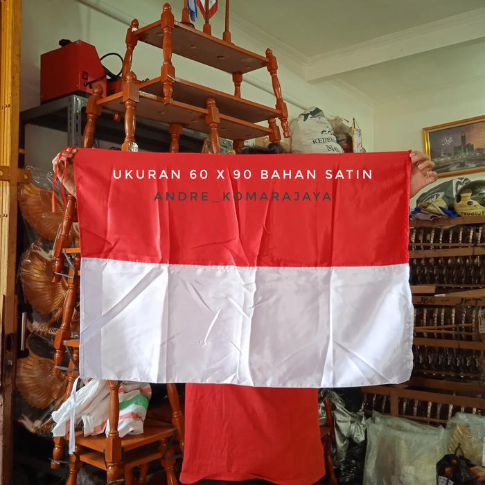 Jual bendera merah putih ukuran 60cm x 90cm bahan satin - Jakarta Pusat ...