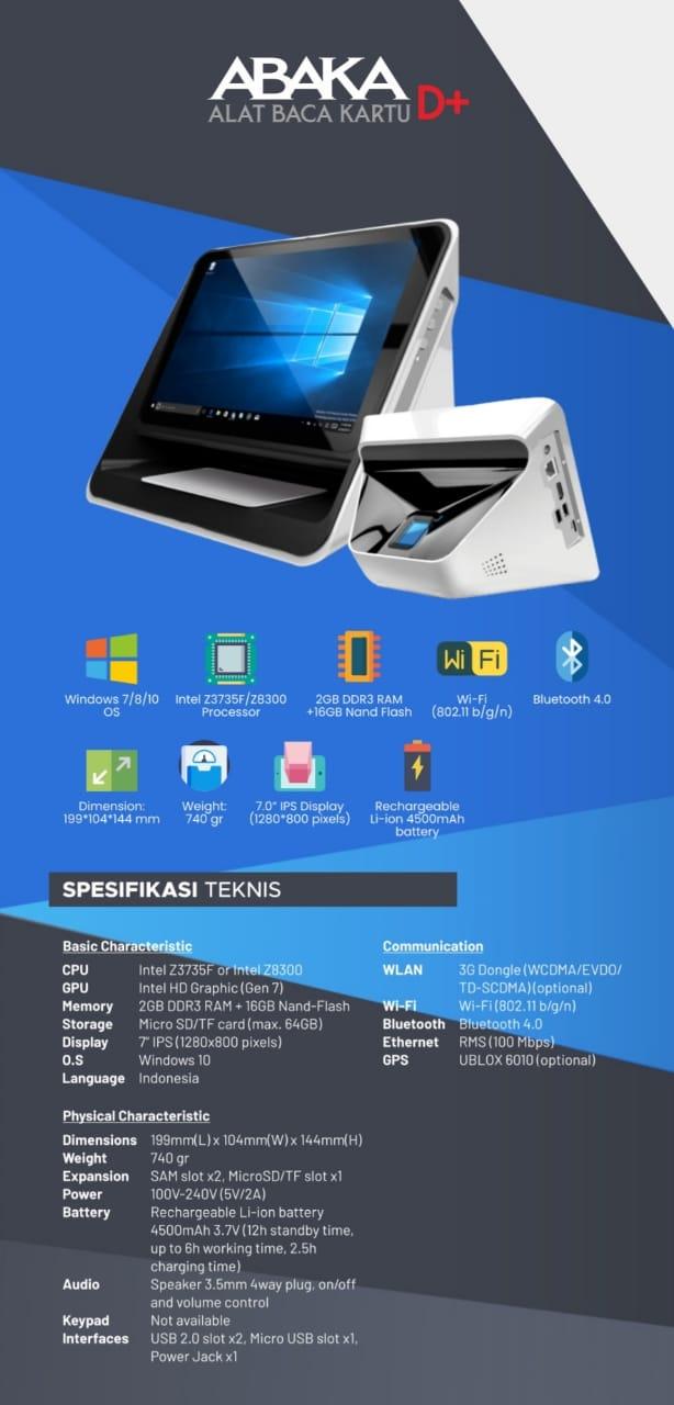 Jual El KTP Reader Pembaca data Elektronik KTP Standalone ABAKA D+ ...