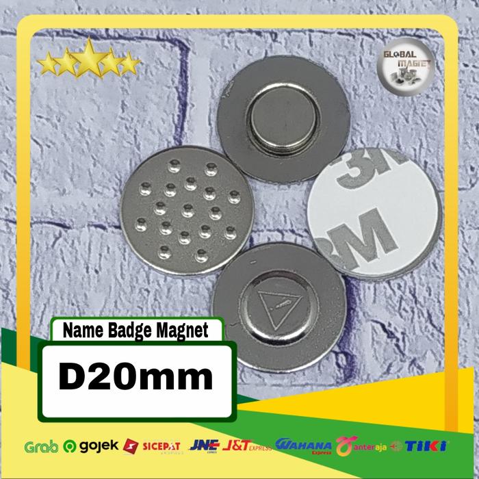 Jual Magnet Nama /Dada / 1 Magnet Plat D20mm (3M) - Jakarta Pusat ...