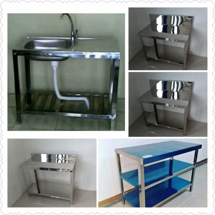 Jual Paket 2 Meja Kerja 2 Meja Kompor dan 1 sink plus Kran - Jakarta ...