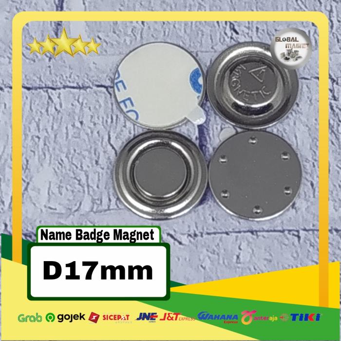 Jual Magnet Nama / Dada /1 Magnet Plat D17mm (3M) - Jakarta Pusat ...