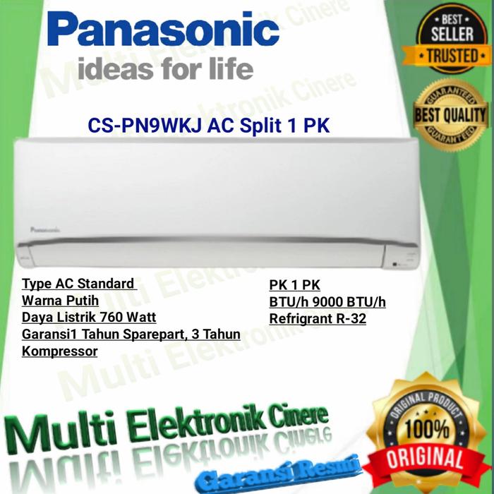 Promo Panasonic CS-PN9AKJ AC Split 1 PK Standard Putih - Paket Pasang Cicil 0% 3x - Kota Depok ...