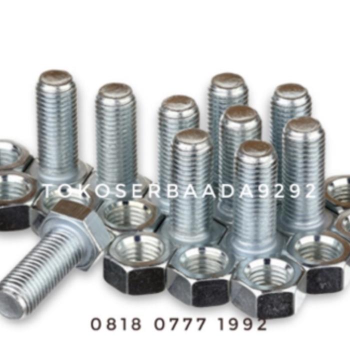 Jual Mur Baut Galvanis M14 x 60 (include Ring Plat + Ring Per) - Jakarta Pusat ...