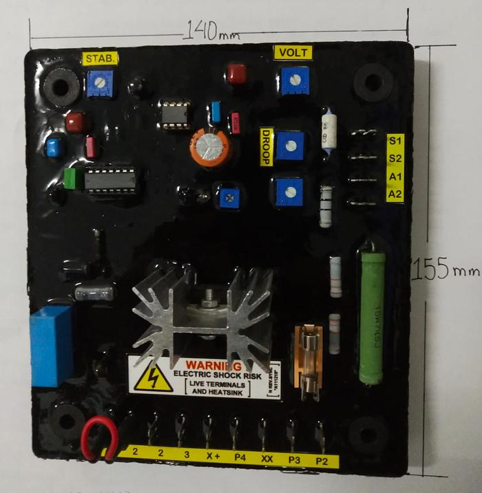 Jual AVR Generator Universal Brushless / AVR Genset Universal (sinkron ...