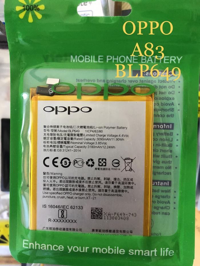 Jual Batre Baterai Battery OPPO A83 BLP649 Original - Kota Surabaya ...