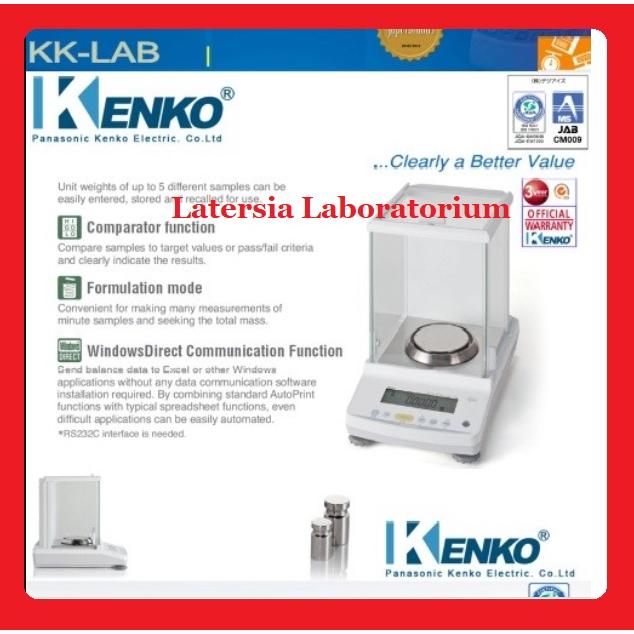 Jual Timbangan Analitik 220gr x 0.1mg - Neraca Analitik 220gr Kenko KK-LAB - Kab. Bogor ...