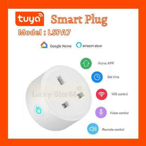 Jual Tuya Smart WiFi UK | Steker AC | Colokan Kaki 3 | Smart Plug Tuya ...