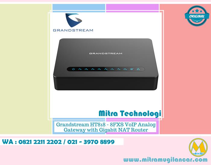 Jual Grandstream HT818 - 8FXS VoIP Analog Gateway with Gigabit NAT ...