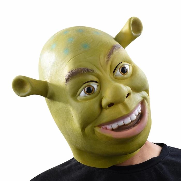 Jual Topeng shrek monster ogre Halloween prank fullhead cosplay latex ...