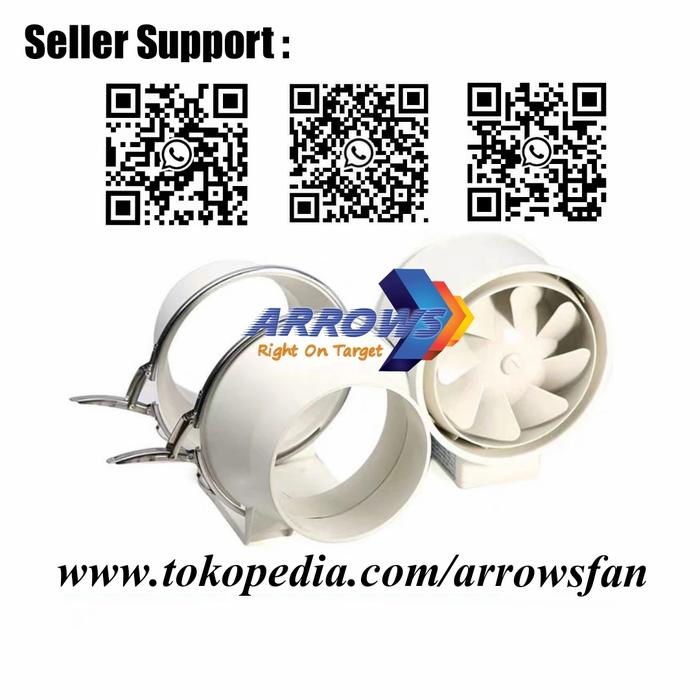Jual Mini Inline Fan 4 Inch Mini Duct Inline 4 Inch Blower Plastik 4 ...