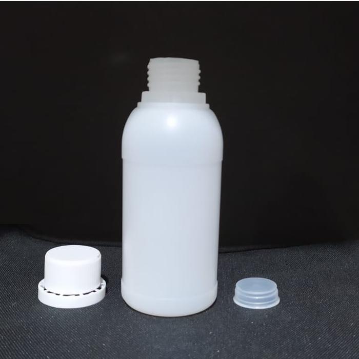 Jual BOTOL SAMPEL PLASTIK 250 ML LENGKAP DENGAN TUTUP DOUBLE SIL ...