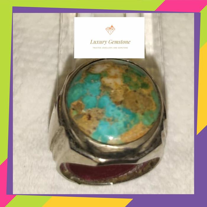 Jual Batu Permata Natural Turquoise Pirus Persia Urat Emas - Kota ...