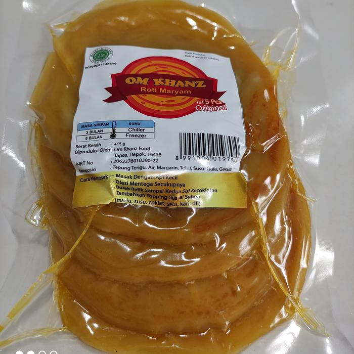 Jual Roti Maryam roti canai Frozen Om Khanz Food 100% Halal MUI Lezat ...