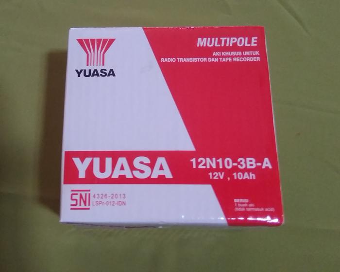 Jual AKI YUASA 12N10-3B-A RODA 3 VESPA STRUM IKAN GENSET LAPAK - Kab. Pati - TWNMotor | Tokopedia
