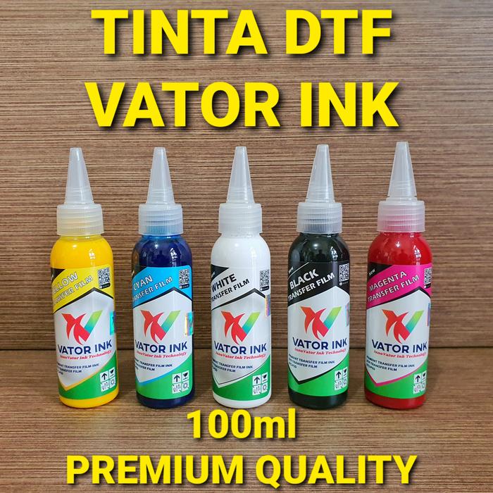 Jual Dtf Cmyk Vator Ink 100ml Tinta Warna Transfer Film Sablon Powder Glue - Kuning Di Seller ...