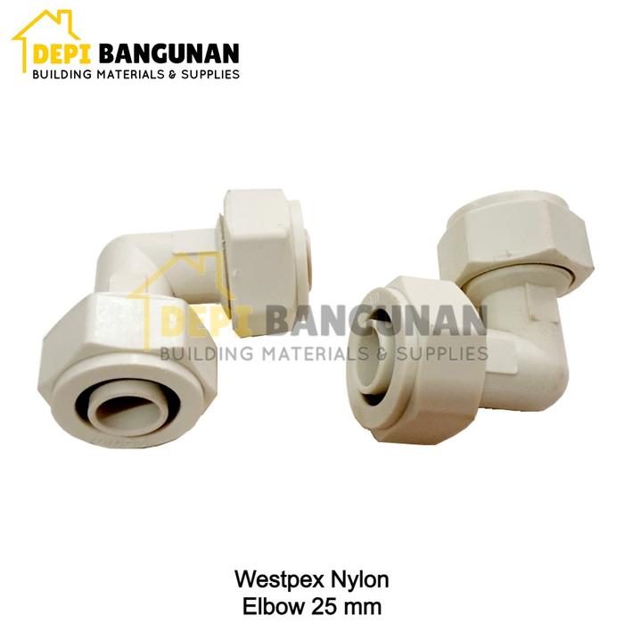 Jual Westpex Nylon Elbow L 25 mm / Fitting Sambungan Pipa Knee Keni ...