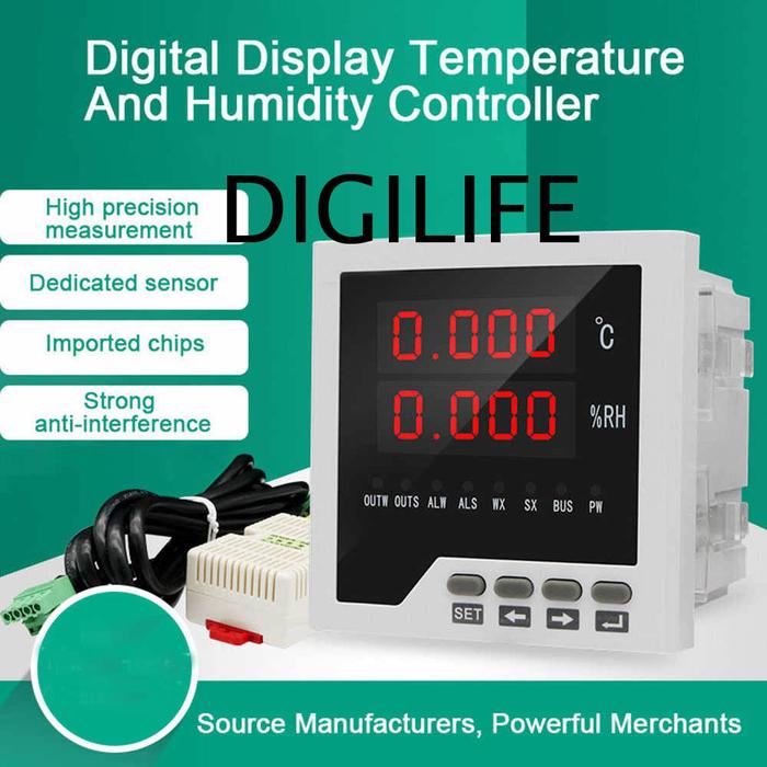 Jual Temperature Humidity Controller 220V WSK303 Hygrostat Thermostat ...