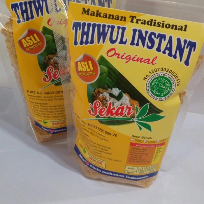 Promo THIWUL INSTAN ASLI WONOGIRI/nasi tiwul instan/sego tiwul 1 kg 3 ...