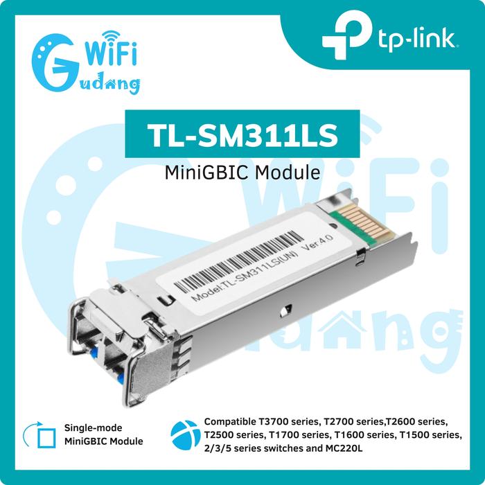 Jual TP-Link TL-SM311LS Gigabit SFP module, Single-mode, MiniGBIC, LC ...
