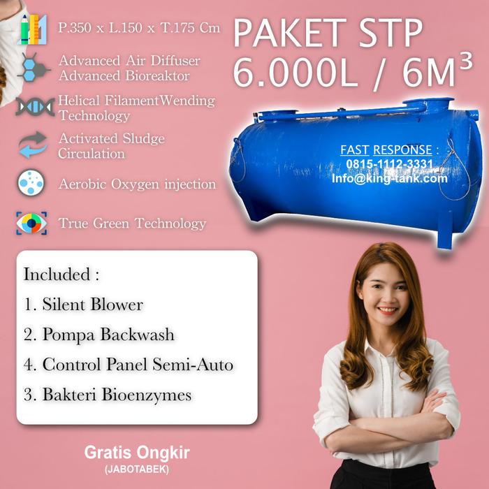 Jual Tangki IPAL BIOFILTER 6000 Liter / 6m3 - Kab. Tangerang - Titanium ...