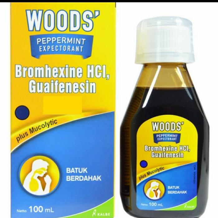 Jual Woods Biru Peppermint Expectorant Plus Mucolytic/ Obat Batuk ...