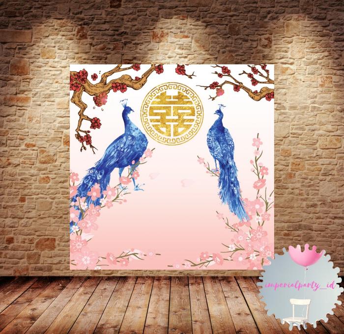 Jual Custom Backdrop Banner Spanduk Lamaran Sangjit Tunangan Shuangxi ...